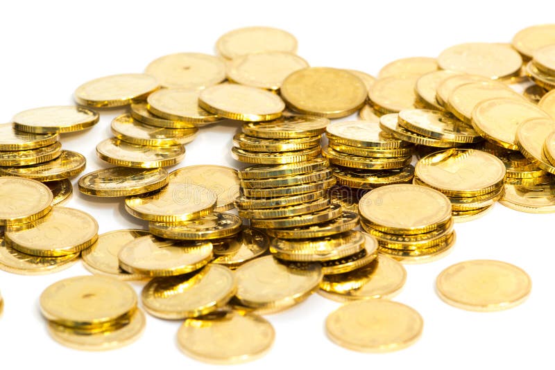 Gold coins stock photo. Image of heap, business, coin - 36191052