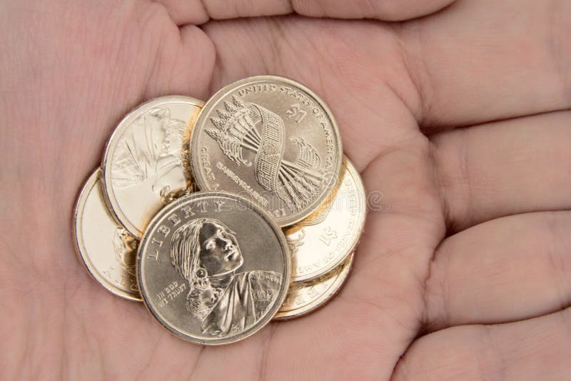 Hand Holding Gold Coins on White Stock Photo - Image of black, income ...