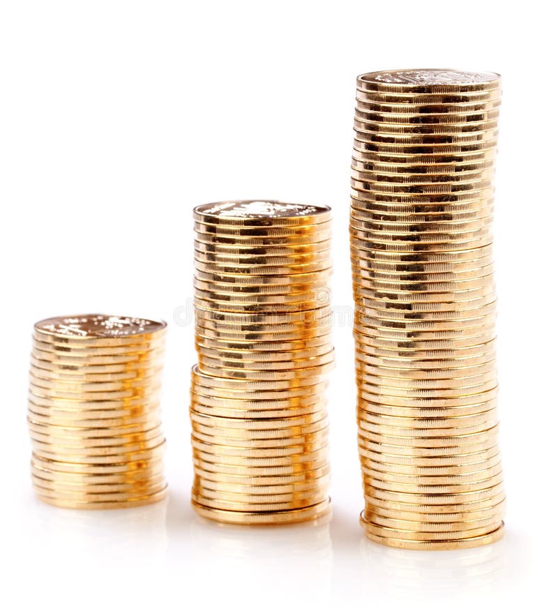 Gold coins stock photo. Image of invest, closeup, abundance - 31845400