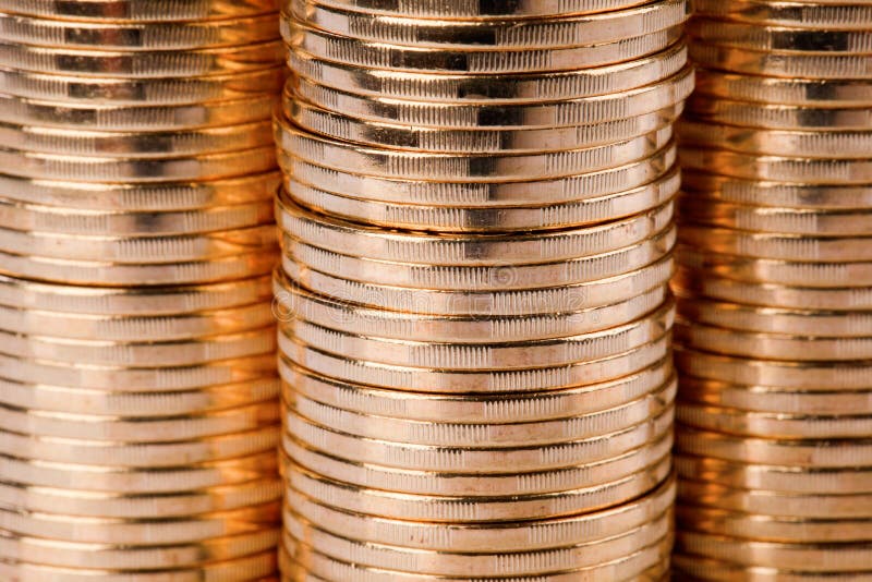 Gold coins stock image. Image of closeup, metal, payment - 45840667