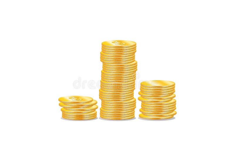 Gold coins objects stock image. Image of buying, investment - 87264381