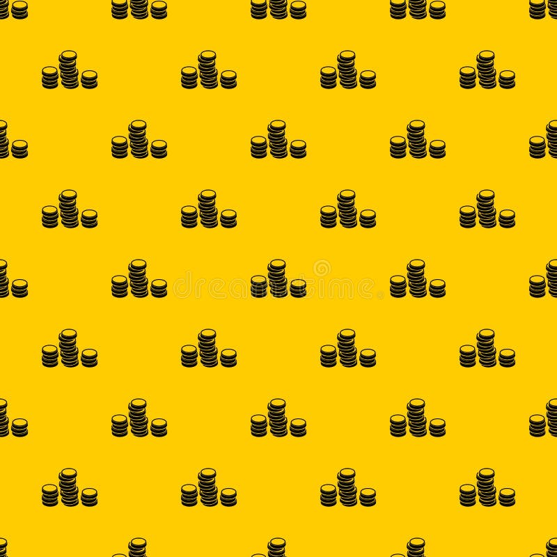 Gold coins pattern vector stock vector. Illustration of cash - 152966720