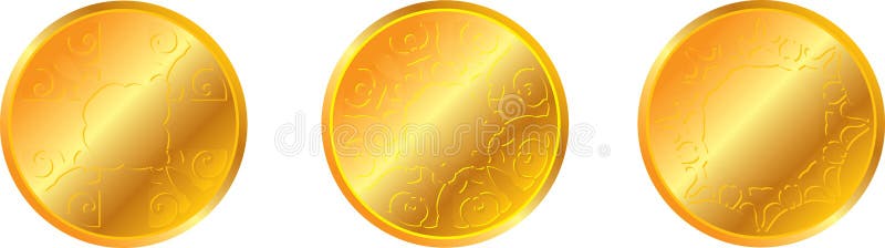 Gold coins stock illustration. Illustration of finance - 40854167