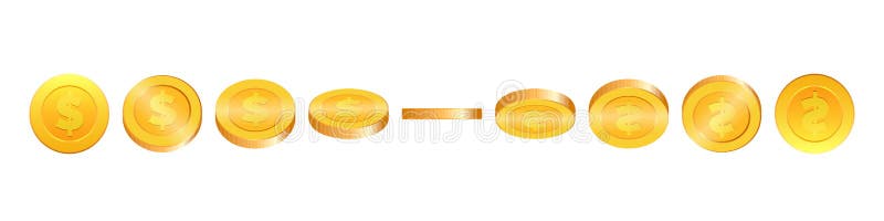 Gold Coins Vector Illustration Stock Vector - Illustration of award ...