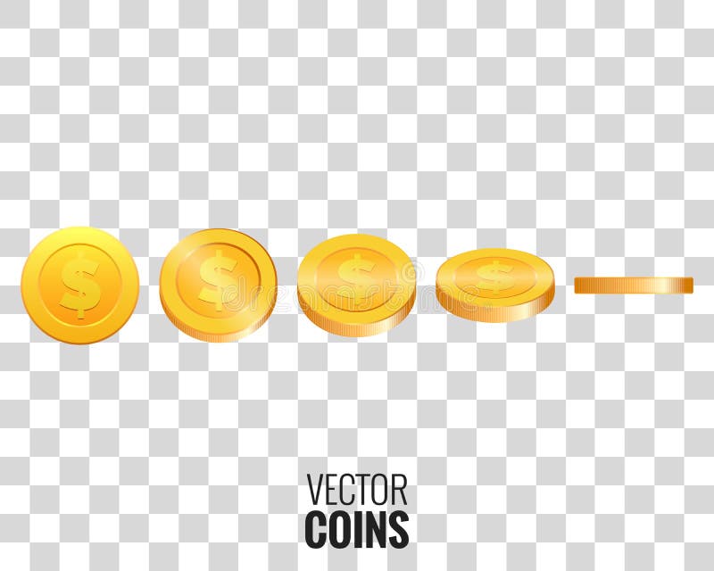 Gold Coins Vector Illustration Stock Vector - Illustration of gold ...