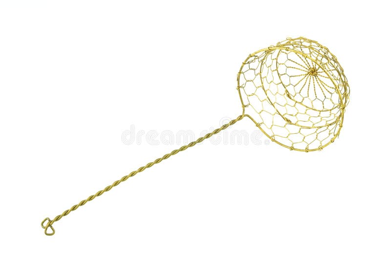 Gold colander isolated stock photo. Image of colander - 40304790