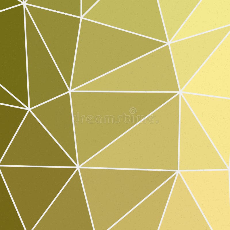 Gold Color Abstract Color Low-Polygones Generative Art Background ...