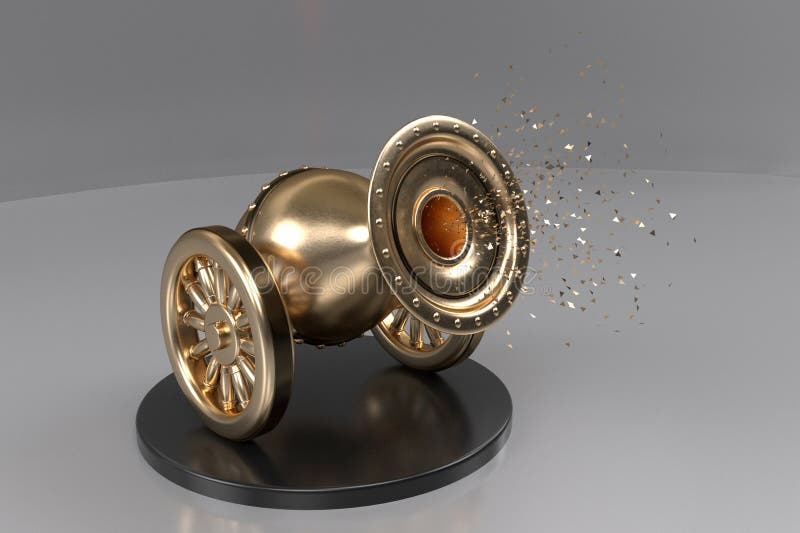 Gold Color Ball Realiatic Render Stock Illustrations – 4 Gold Color ...