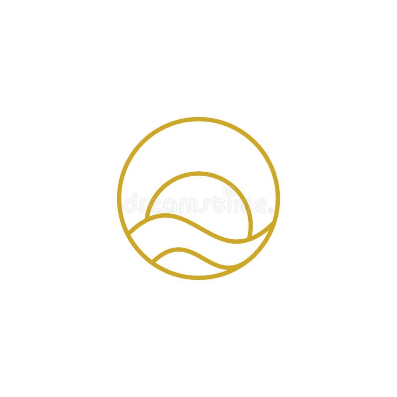 Gold Abstract Circle Wave Logo Stock Illustrations – 1,379 Gold ...