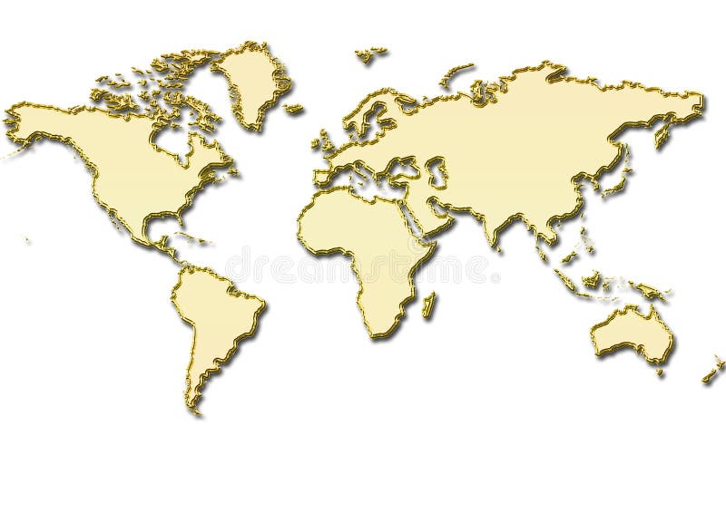 Gold Color Map Picture. Image: 8105304