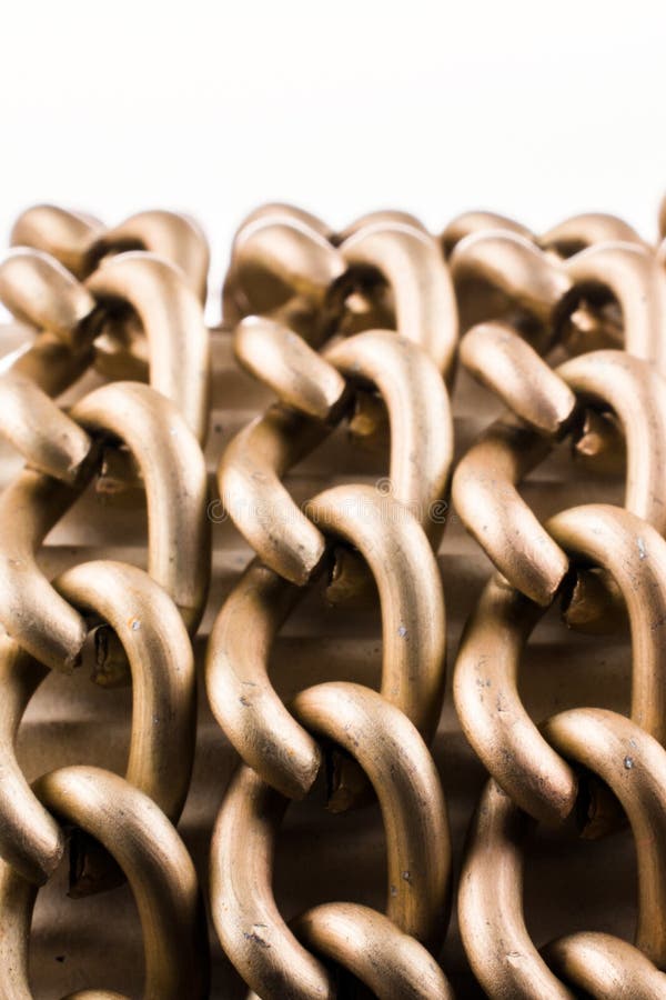 Gold color metal chain stock photo. Image of connection - 66321210