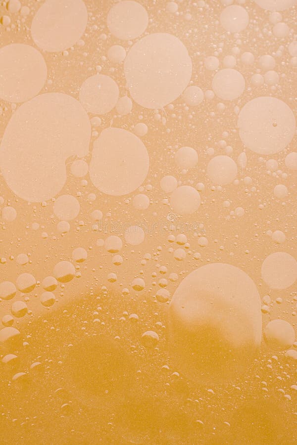 Gold Color Oil in Water Texture Stock Image - Image of background ...