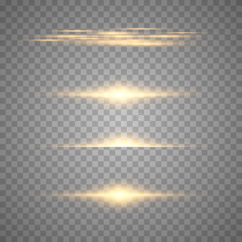 Gold Color Shining Star Collection Stock Vector - Illustration of ...