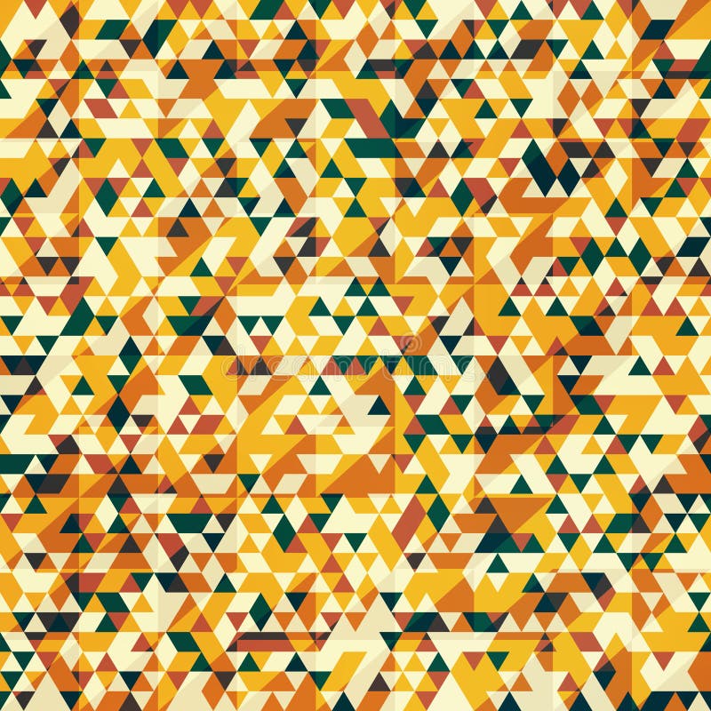 Gold Color Triangle Pattern Stock Vector - Illustration of beauty ...