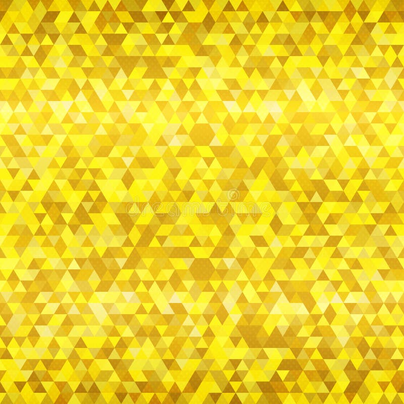 Gold Color Triangle Seamless Pattern Stock Vector - Illustration of ...