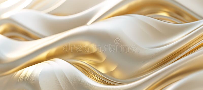 Glowing Gold Color Wave Background Stock Illustration - Illustration of ...