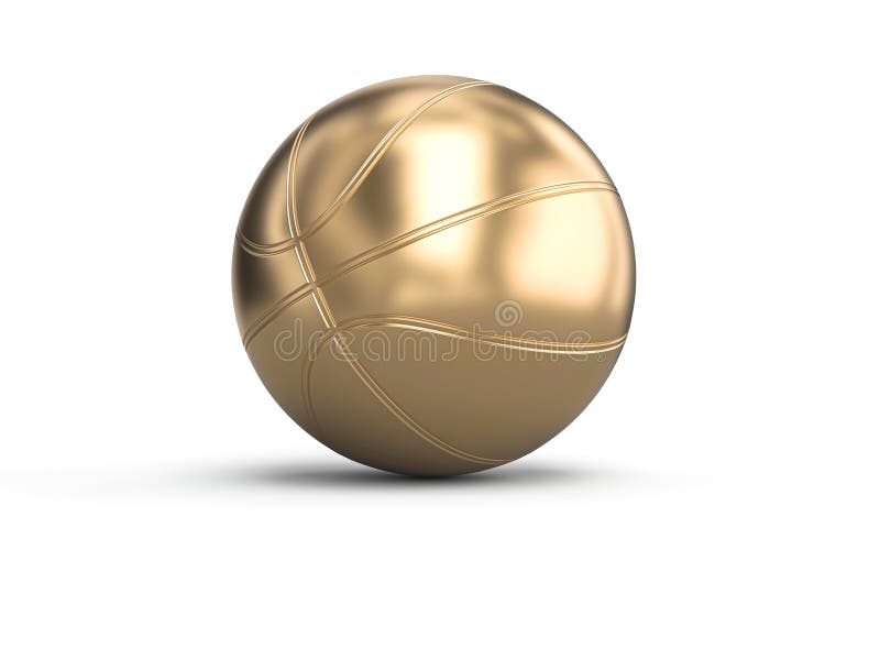 Basketball in gold stock illustration. Illustration of winner - 10302651