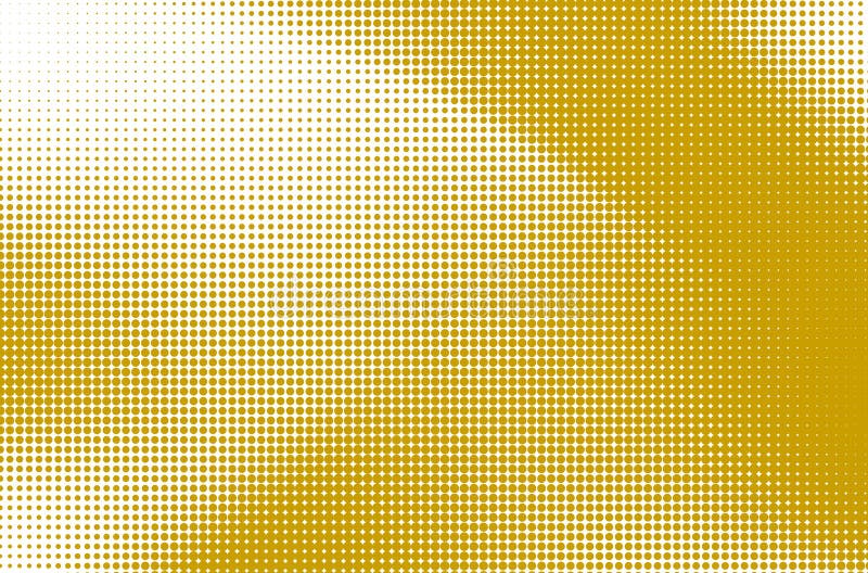 Gold Colored Halftone Pattern Background Stock Illustration ...