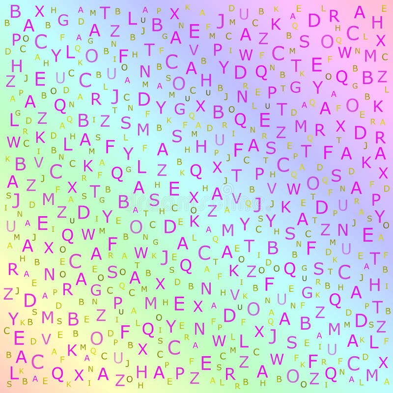 Gold Colored Letters from a To Z on Colored Shiny Background Designed ...