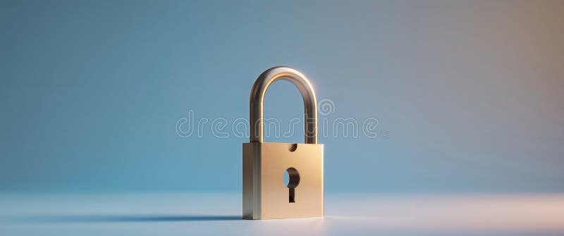 Gold Colored Lock Keyhole Blue Background Stock Photos - Free & Royalty ...