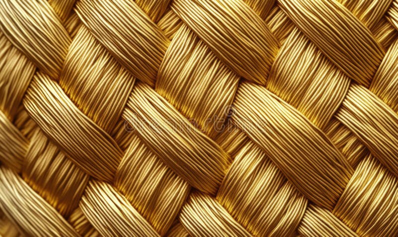 A Gold Colored Piece of Fabric with a Gold Colored Pattern Stock ...