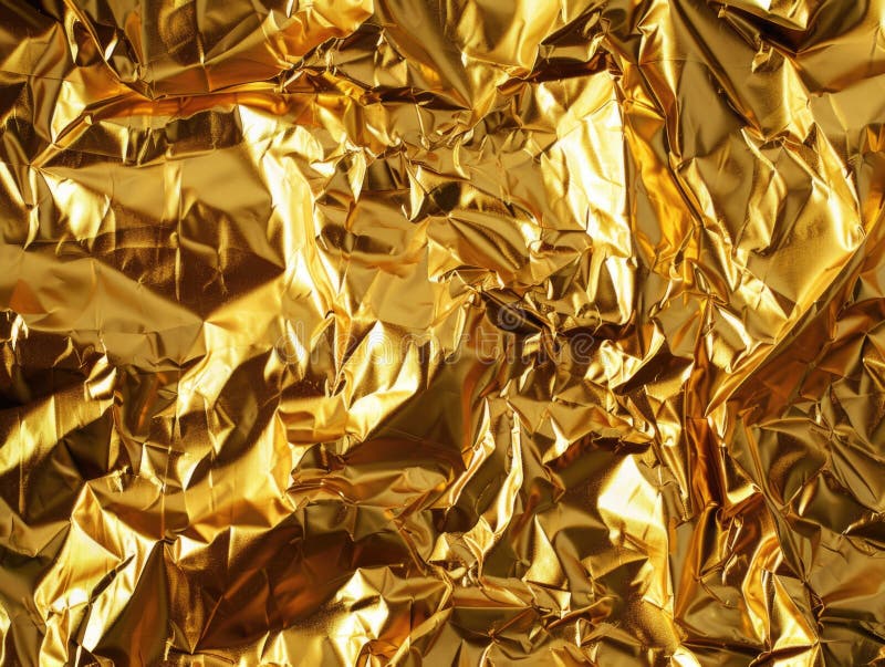A Gold Colored Piece of Paper with a Shiny Texture Stock Image - Image ...