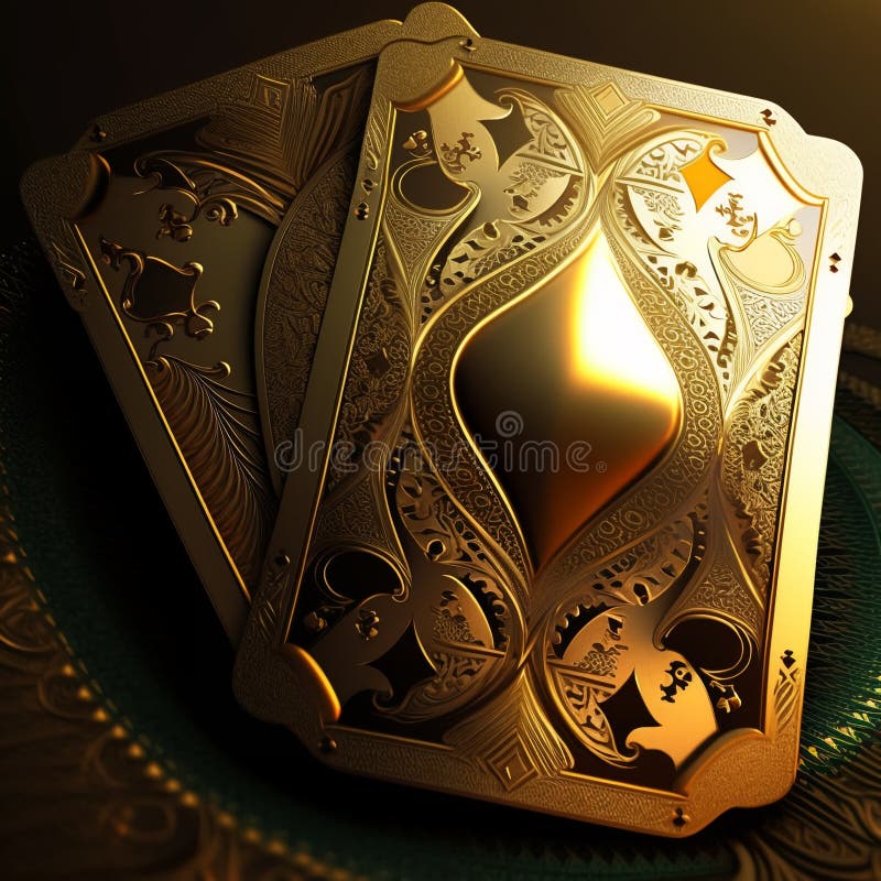 Gold Colored Poker Cards Stock Photos - Free & Royalty-Free Stock ...