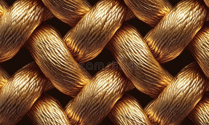 A Gold Colored Rope is Shown in the Image Stock Photo - Image of shiny ...