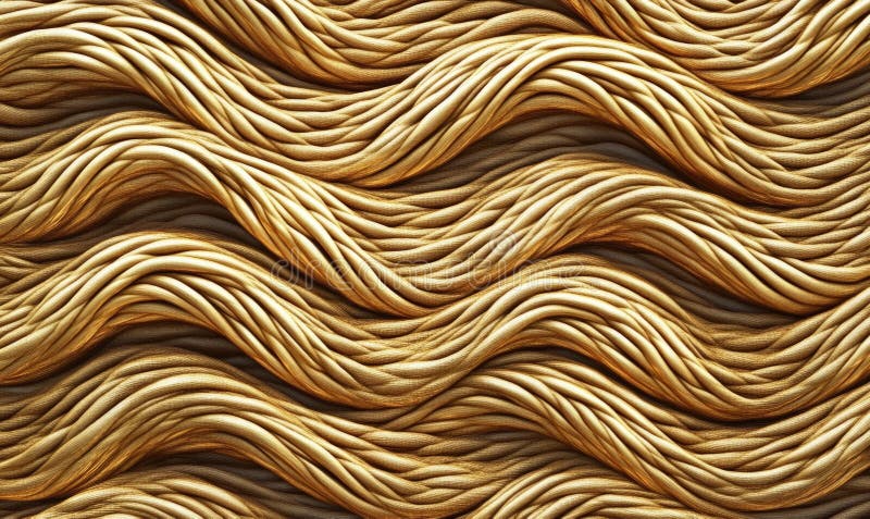 A Gold Colored Wave Pattern Stock Photo - Image of pattern, color ...
