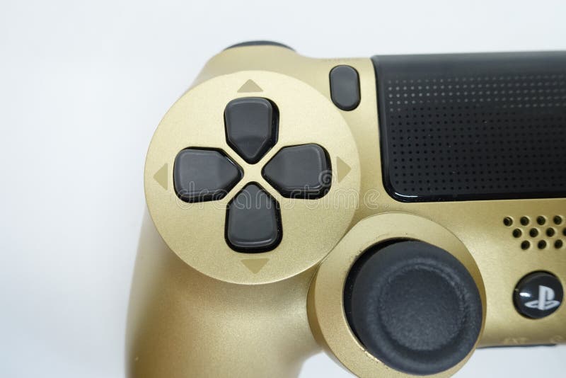 A Gold Colour Playstation 4 DS4 Controller Editorial Image - Image of ...