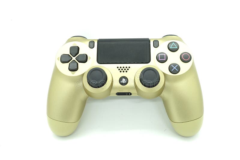 A Gold Colour Playstation 4 DS4 Controller Editorial Photography ...