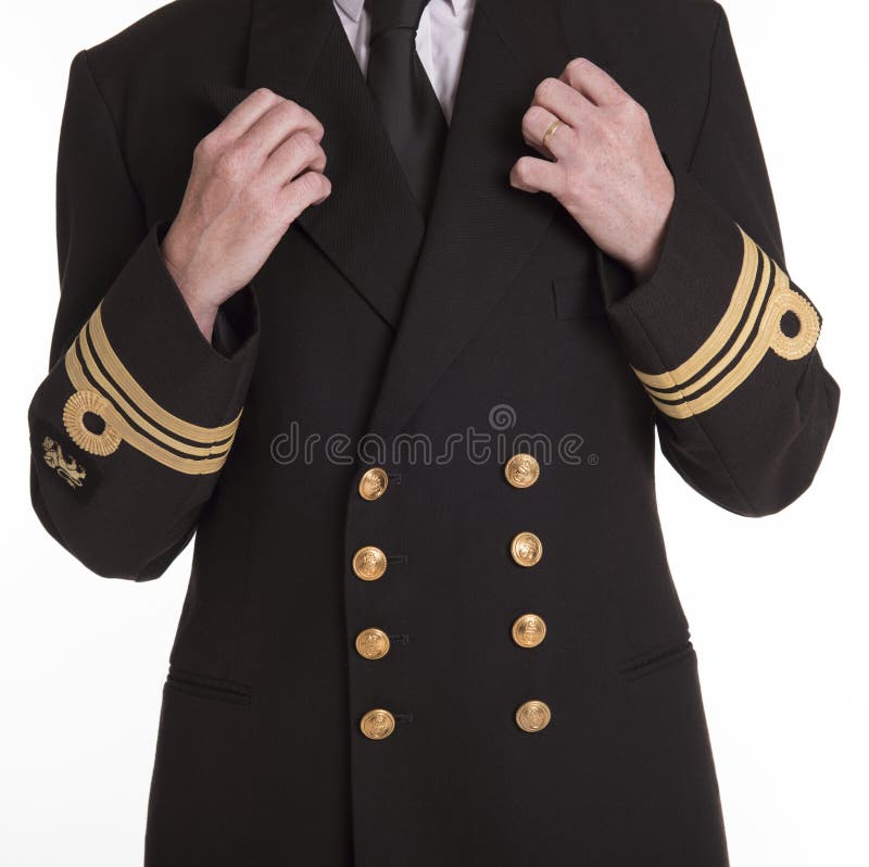 Gold Coloured Buttons and Braid on a Uniform Stock Image - Image of ...