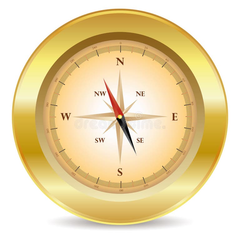Gold Compass Stock Illustrations – 10,662 Gold Compass Stock ...