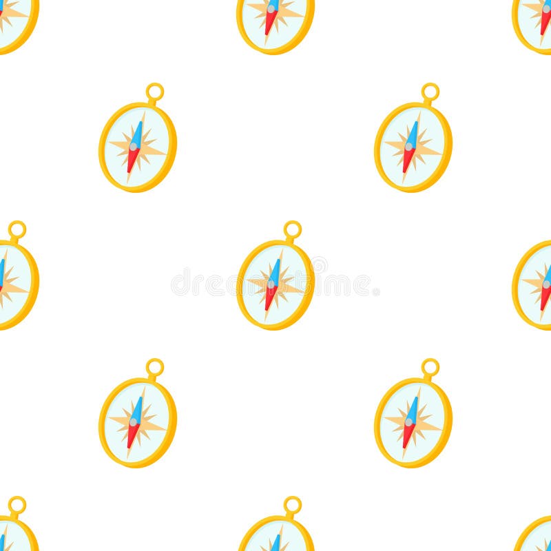 Gold Compass Pattern Seamless Vector Stock Vector - Illustration of ...