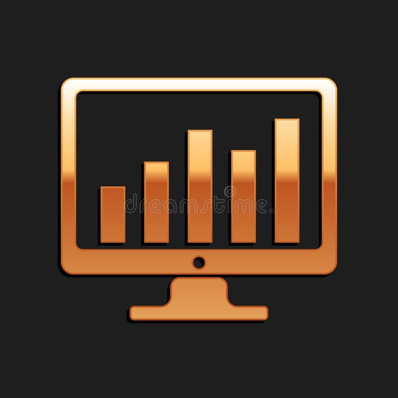 Laptop Computer Chart Graphs Screen Stock Illustrations – 858 Laptop ...