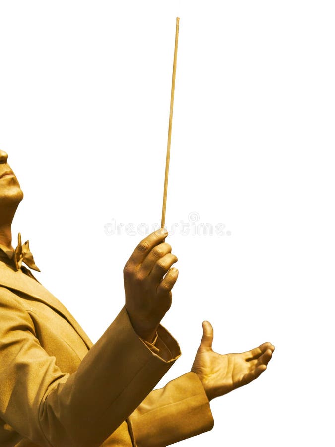Isolated Conductor: Profile Stock Photo - Image of orchestra ...