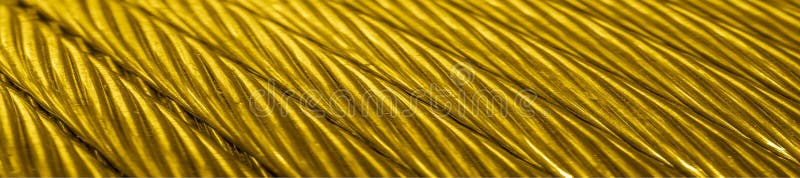 Gold Copper Wires with Visible Details. Background or Texture Stock ...