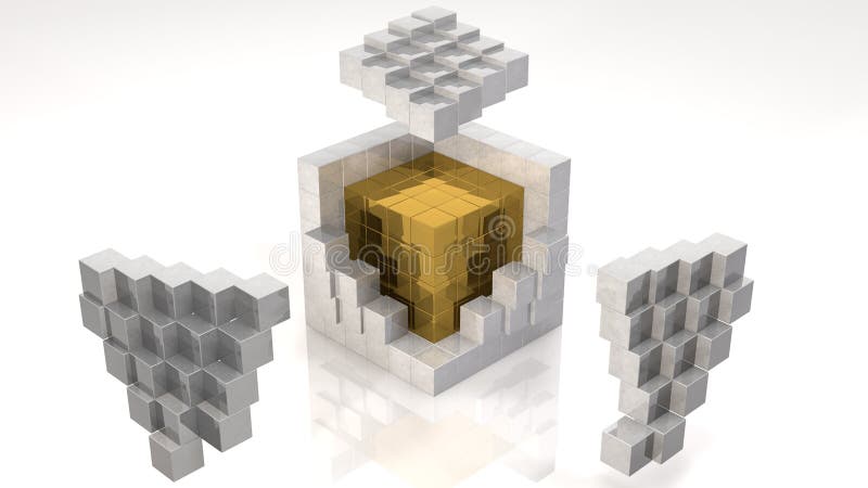 Gold Core stock illustration. Illustration of construction - 36668027