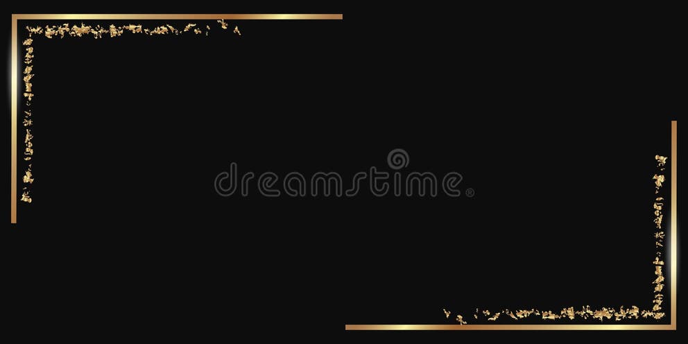 Gold Corners with a Metallic Sheen Effect Stock Vector - Illustration ...