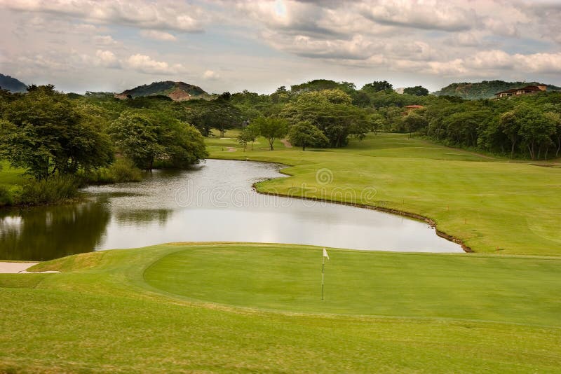 Gold Course Under Stormy Sky Picture. Image: 5884886
