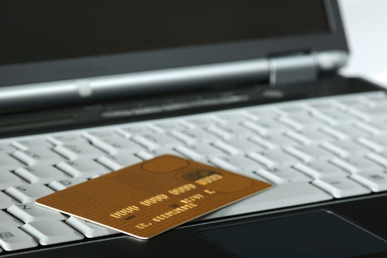 Gold Credit Card and Notebook Stock Photo - Image of concept, customer ...