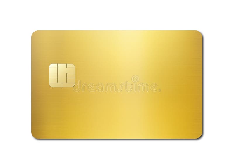 EMV Gold Chip Icon for Bank Plastic Credit or Debit Charge Card. Vector ...