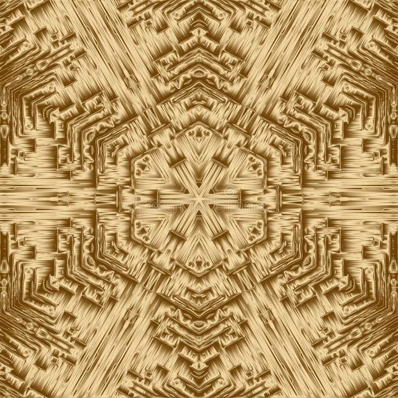 Gold Cristal Geometry Background and Symmetry Design, Abstract Stock ...