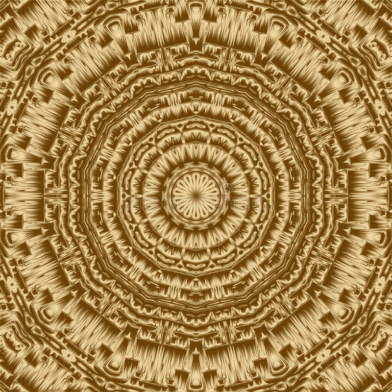 Gold Cristal Geometry Background and Symmetry Design, Smooth Stock ...