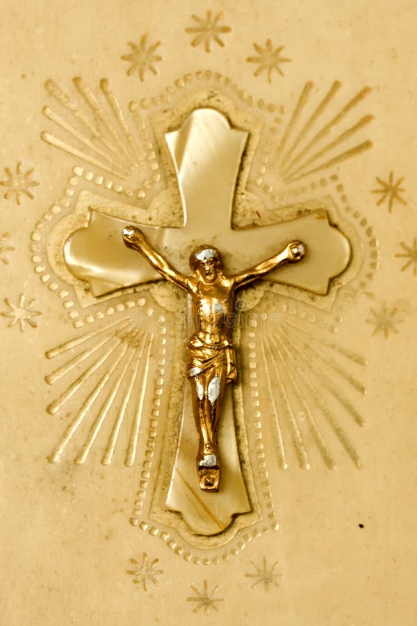 Gold cross stock photo. Image of crucifix, symbol, religious - 13539290