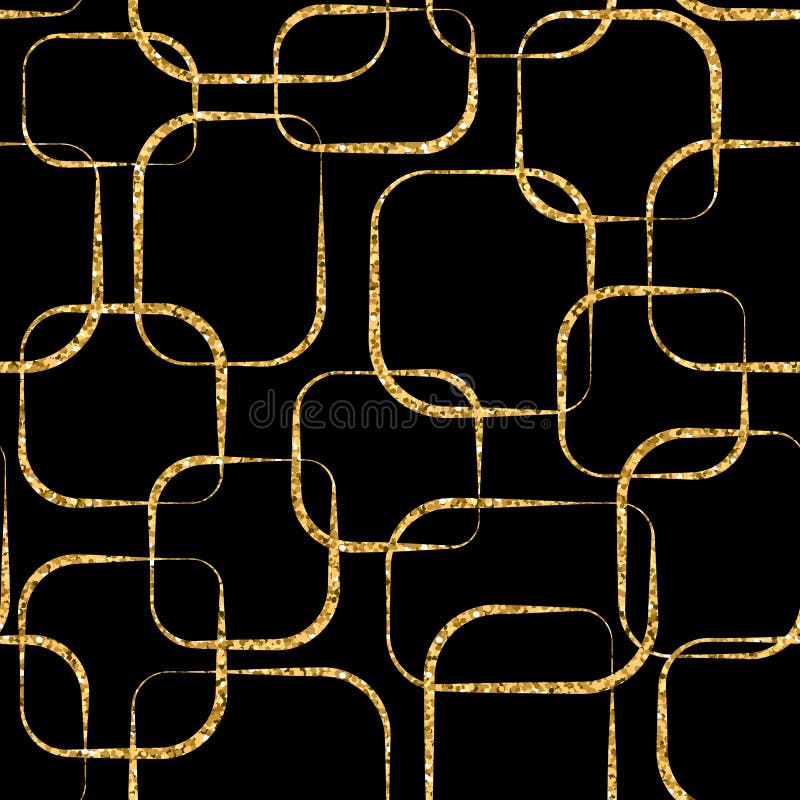Gold Crossing Circled Rectangles Seamless Pattern Black Stock Vector ... Gold Crossing Circled Rectangles Seamless Pattern Black Stock Vector ...