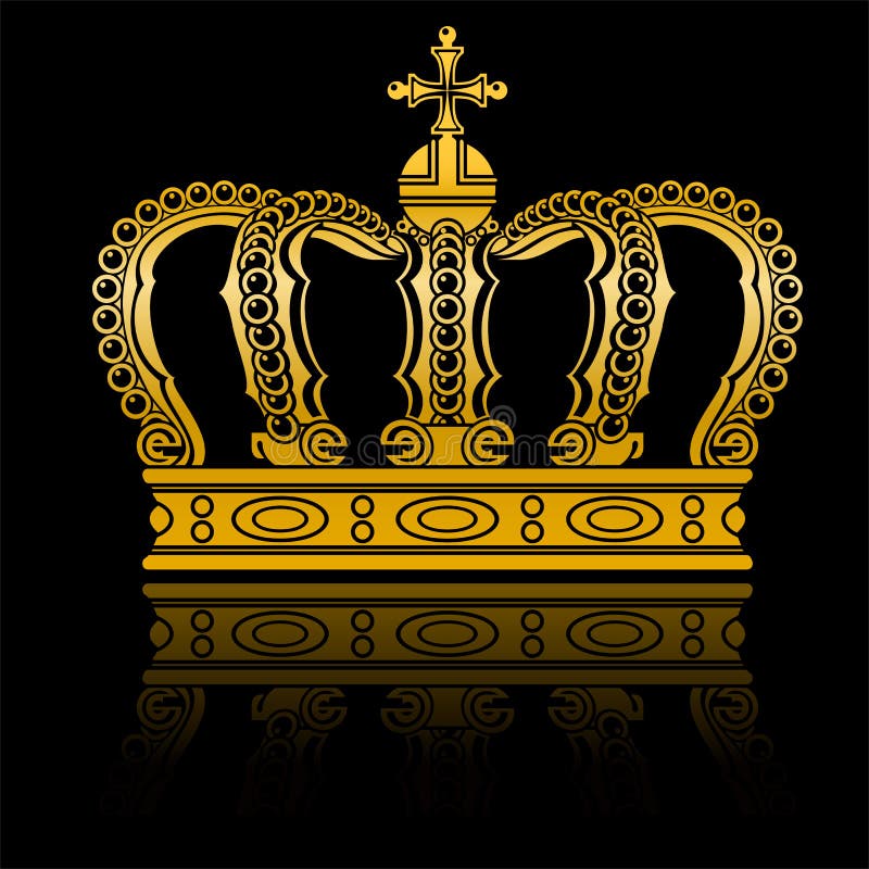 Ornate Crowns Pierced by the Sword. Vintage Gothic Style Inspired Art ...