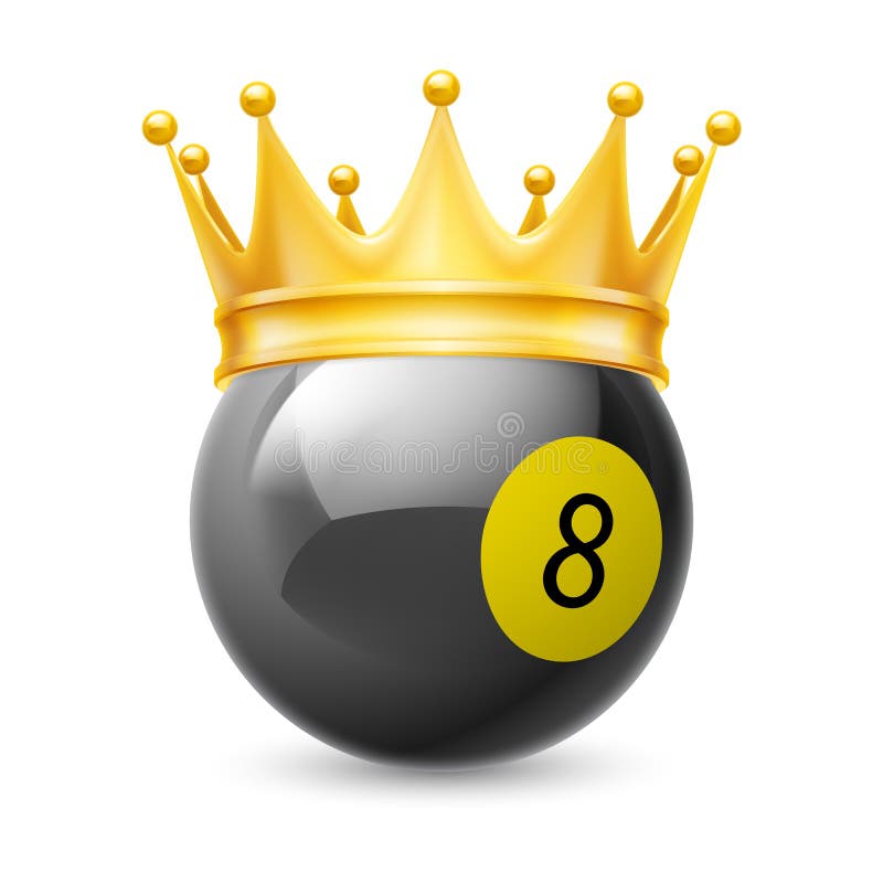 Eight Ball Gold Crown Stock Illustrations – 30 Eight Ball Gold Crown ...