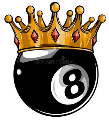Eight Ball Crown Stock Illustrations – 100 Eight Ball Crown Stock ...