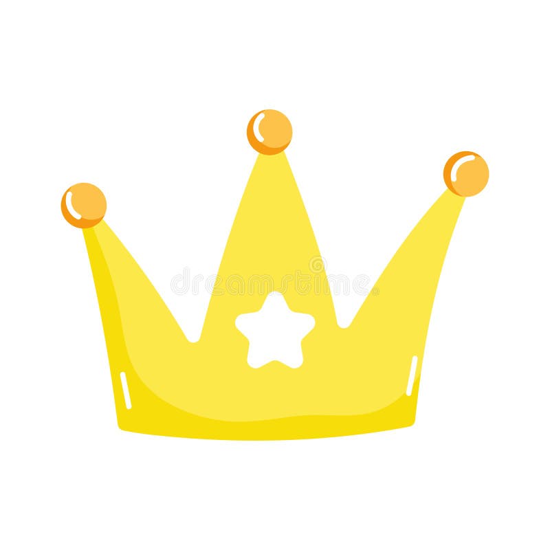 Gold crown cartoon stock illustration. Illustration of kingdom - 221335680